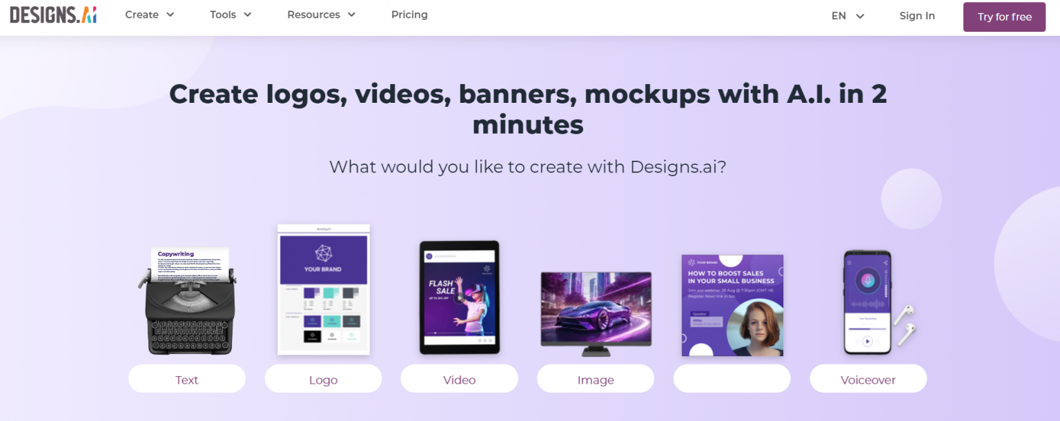Using AI to create designs | Turbologo